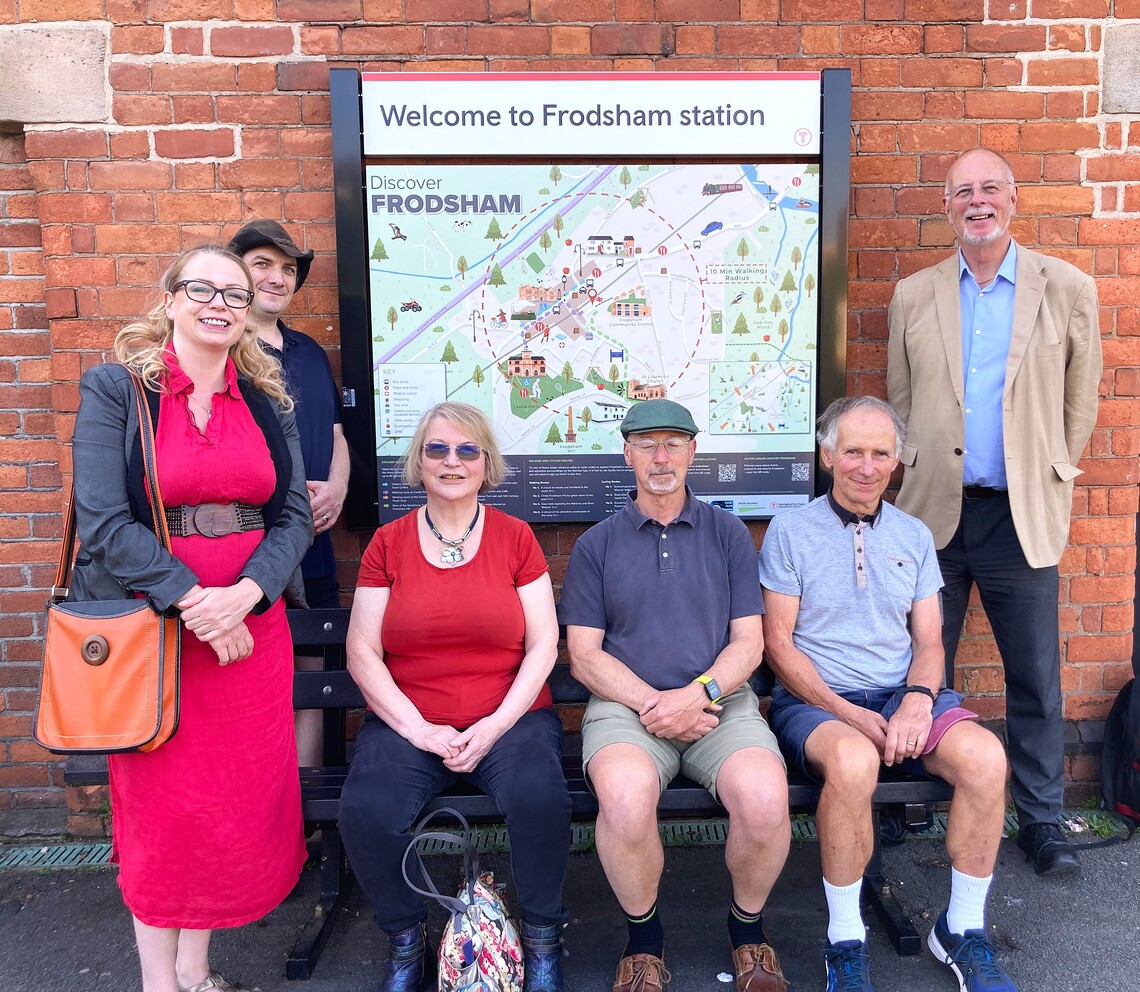 'Discover Frodsham' Displays Installed - Cycle North Cheshire